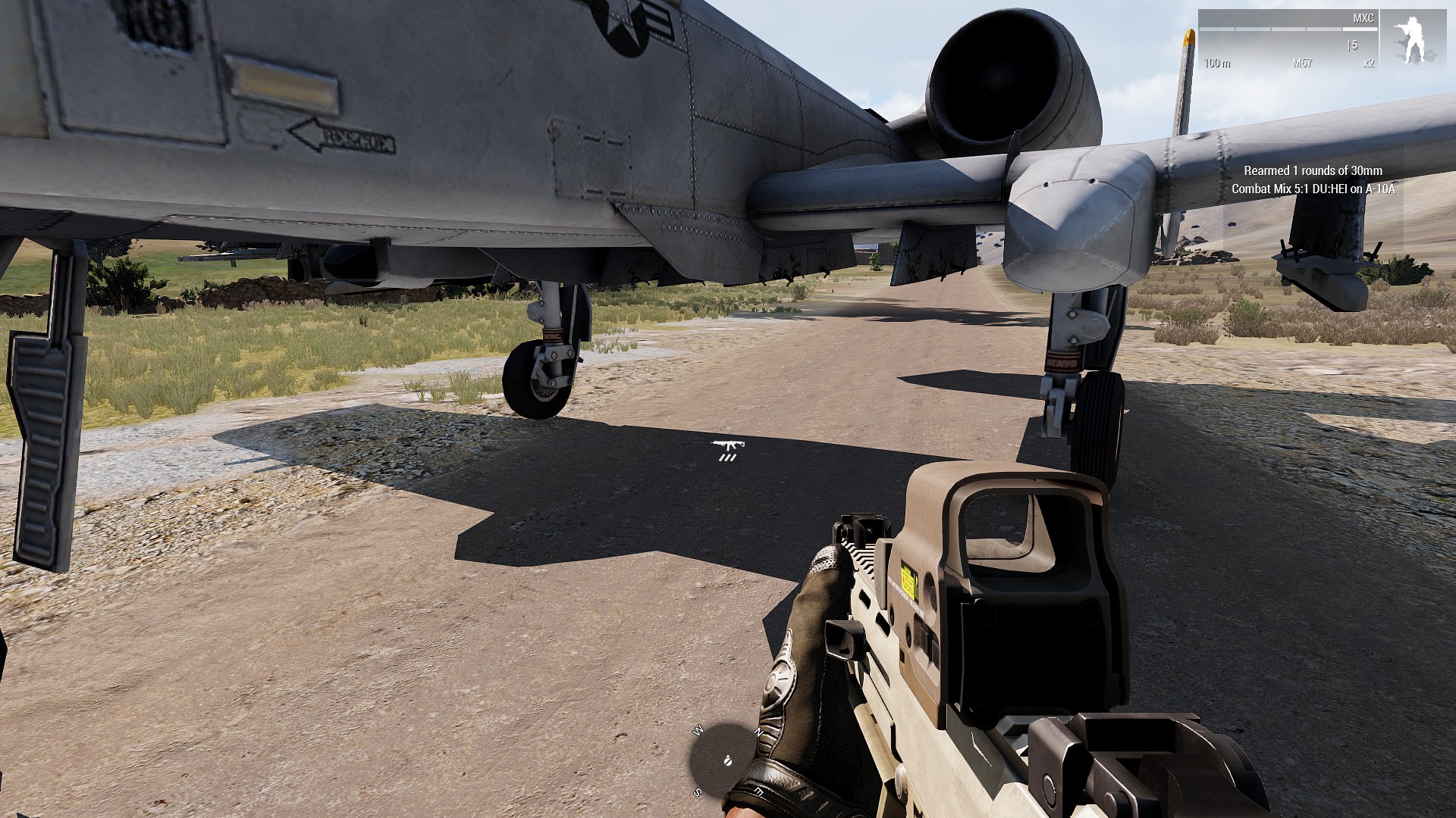 A-10 of RHS USAF only rearm 1 round of 30mm when using ACE Rearm ...