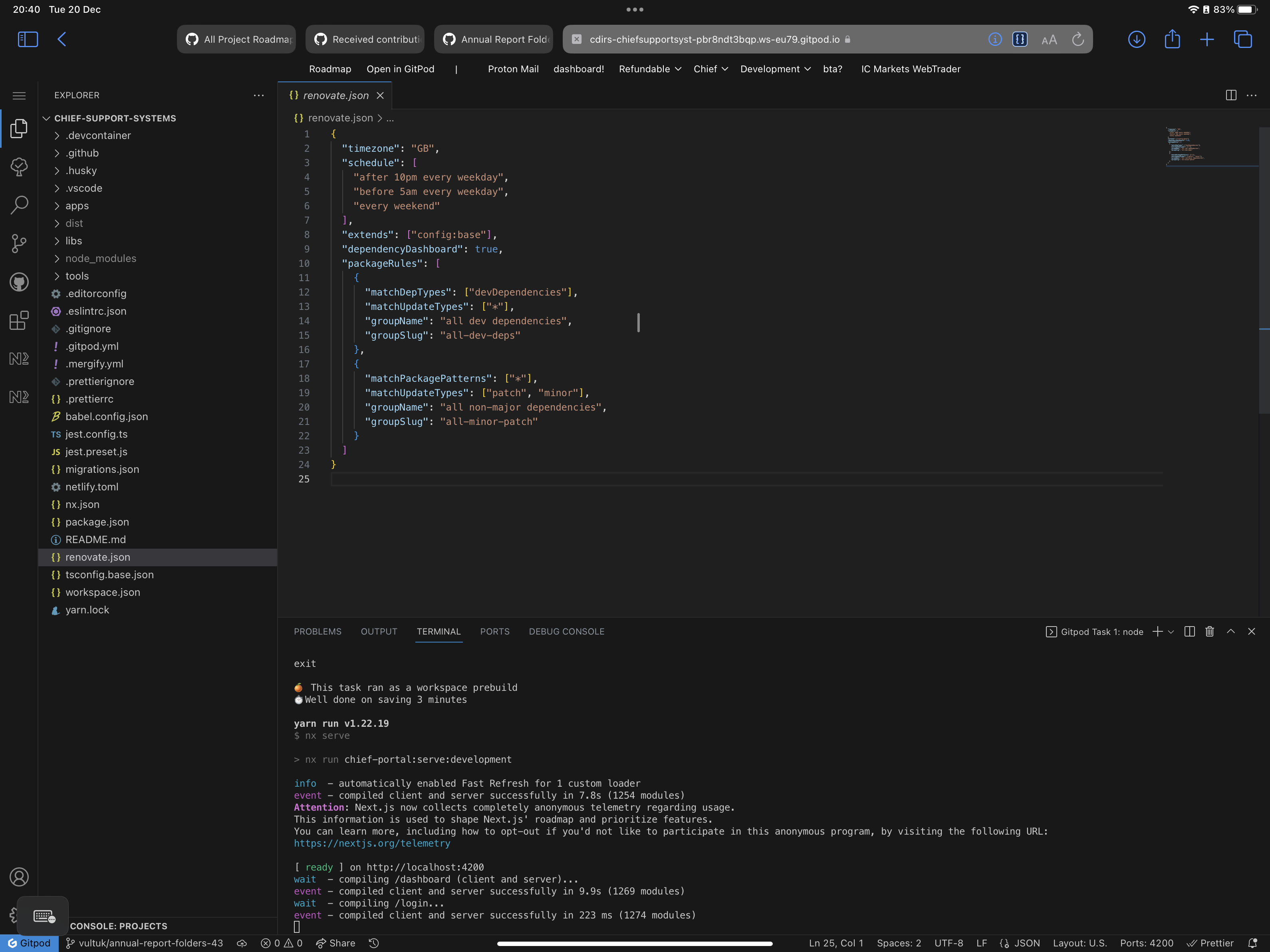iPad (white bar) viewport bug - VSCode in the Browser · Issue #15447 · gitpod-io/gitpod · GitHub