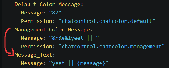 Issue with formatting chat and having different chat colours for different ranks. · Issue #1118 ...