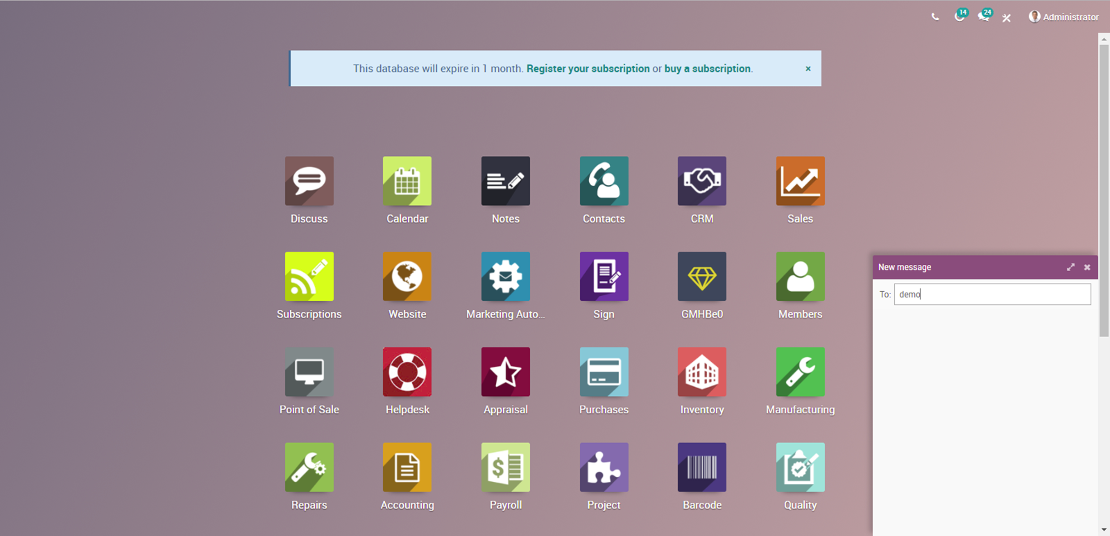 [11.0] User Autocomplete of New Message does not display · Issue #21031 · odoo/odoo · GitHub