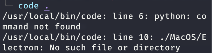 Command `code` not works in macOS 12.3 Beta (21E5196i) · Issue #142187 ...
