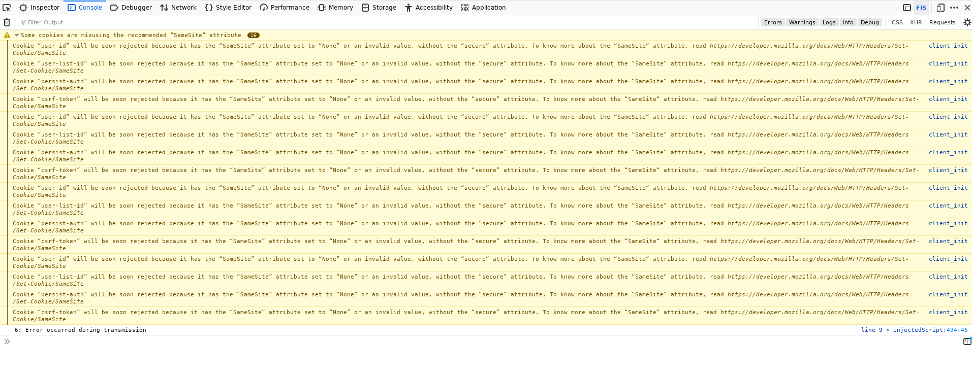 Web session sometimes errors out when the same user is already logged in from another browser ...