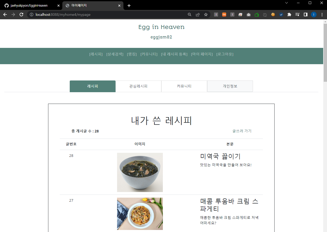 GitHub - jaehyukpyon/EggInHeaven