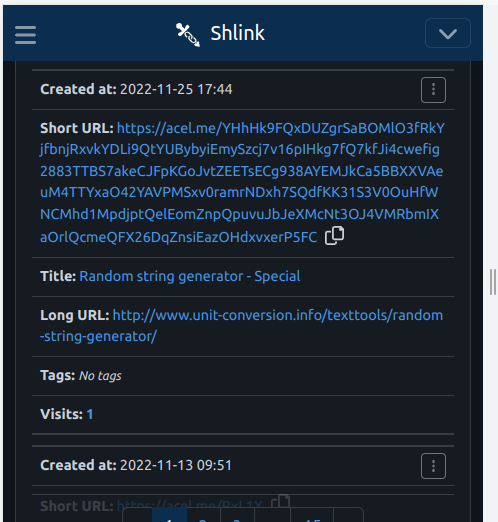 Very long codes break UI · Issue #749 · shlinkio/shlink-web-client · GitHub