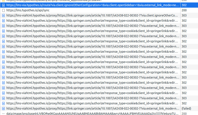 LMS URL SpringerLink assignment intermittently opens in Public layer · Issue #4698 · hypothesis ...