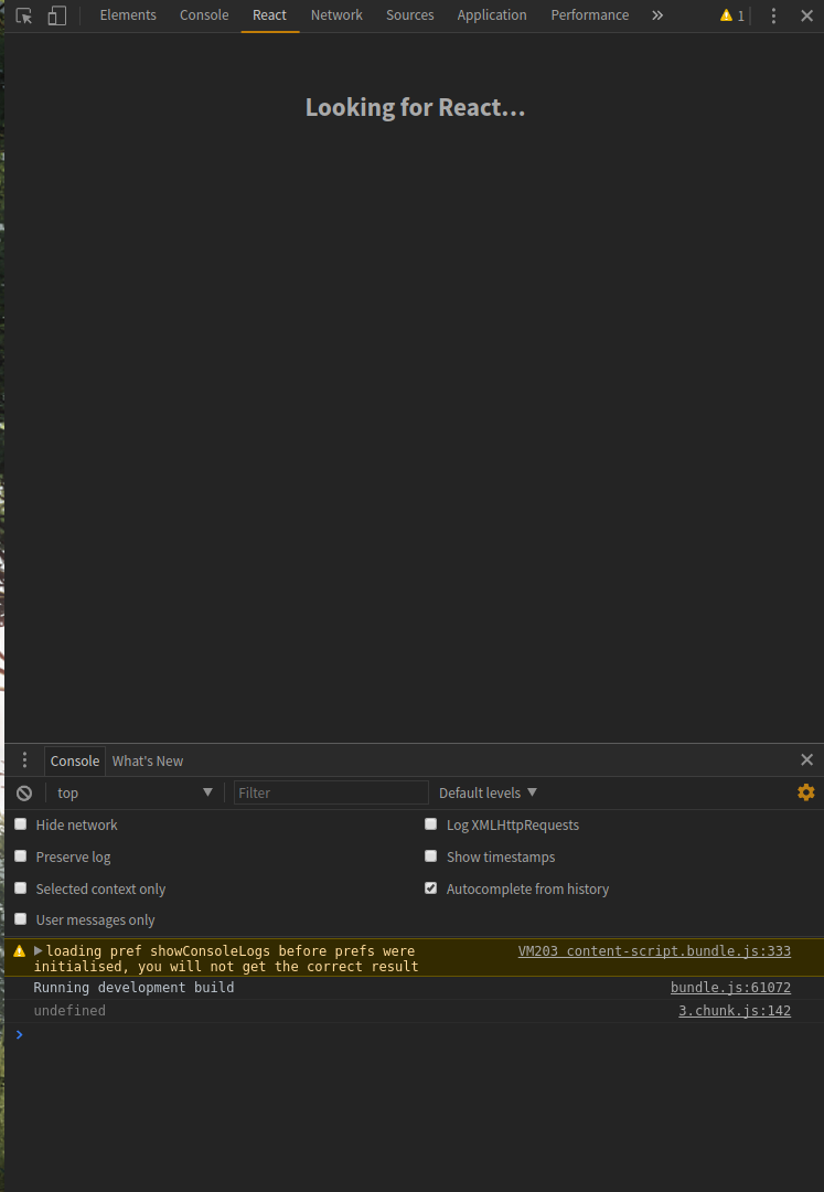 Stuck On Looking For React If Source Maps Failed · Issue 965 · Facebook React Devtools · Github