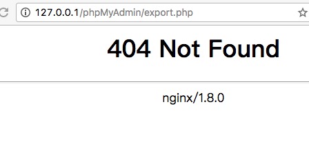 V4.7.2 export&import will show 404 · Issue #13452 · phpmyadmin/phpmyadmin · GitHub