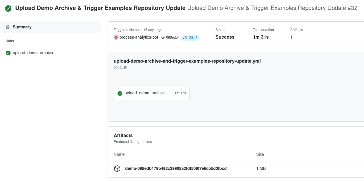 [INFRA] The artifact name of the demo generated at release time contains extra quote · Issue ...
