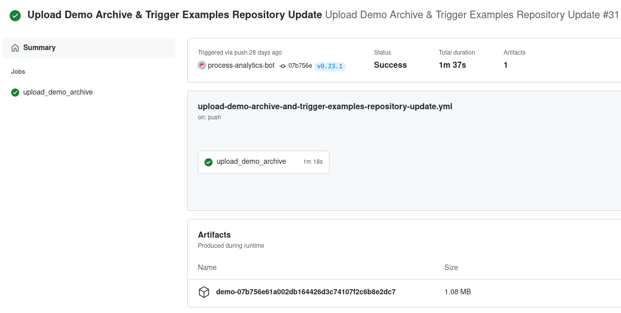 [INFRA] The artifact name of the demo generated at release time contains extra quote · Issue ...