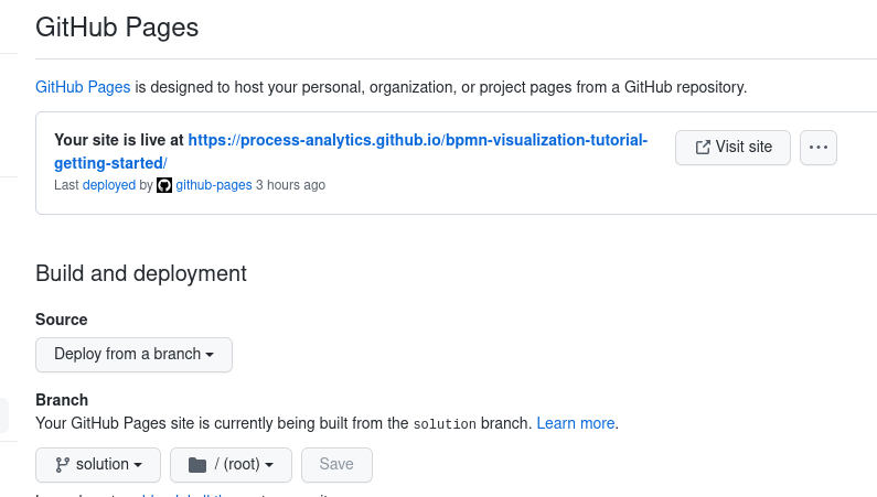 Publish the solution to GitHub Pages · Issue #4 · process-analytics ... Publish the solution to GitHub Pages · Issue #4 · process-analytics ...