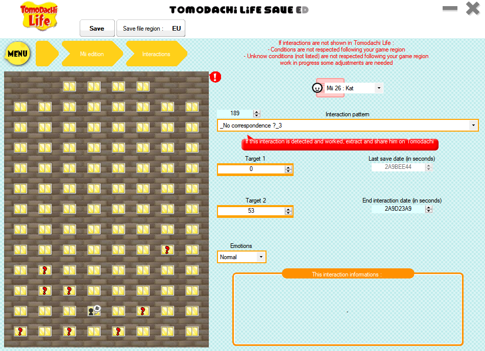 New Interaction: 18A, 189 - Item Lost · Issue #151 · Brionjv/Tomodachi-Life-Save-Editor · GitHub