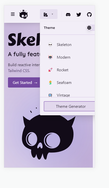 Theme menu on navigation bar is not responsive on docs · Issue #792 · skeletonlabs/skeleton · GitHub