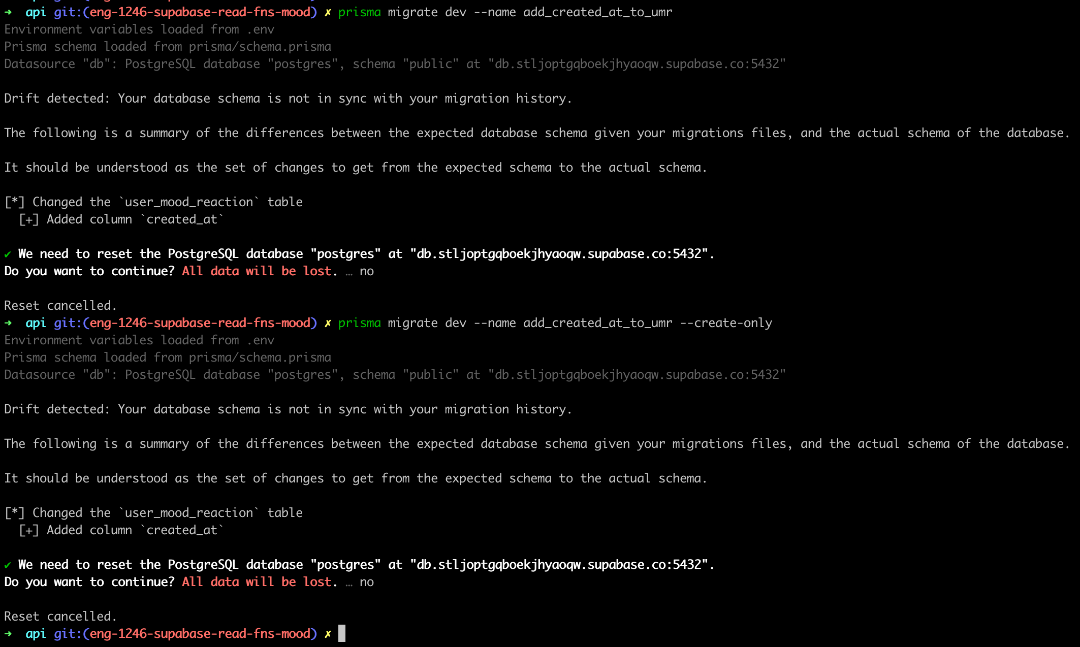Migration to make column nullable requires DB reset? · prisma prisma · Discussion #11307 · GitHub