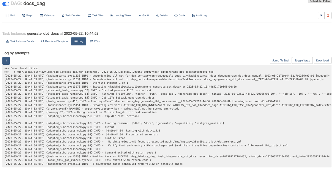 Fix The Example Dags Dbt Docs Py And Cosmos Seed Dag Py · Issue 282 · Astronomer Astronomer