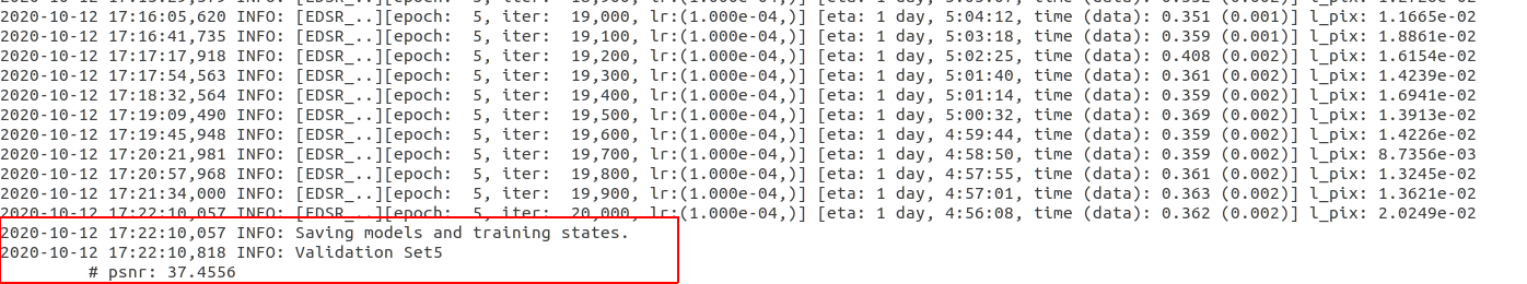 EDSR_Mx4 epoch question · Issue #306 · XPixelGroup/BasicSR · GitHub