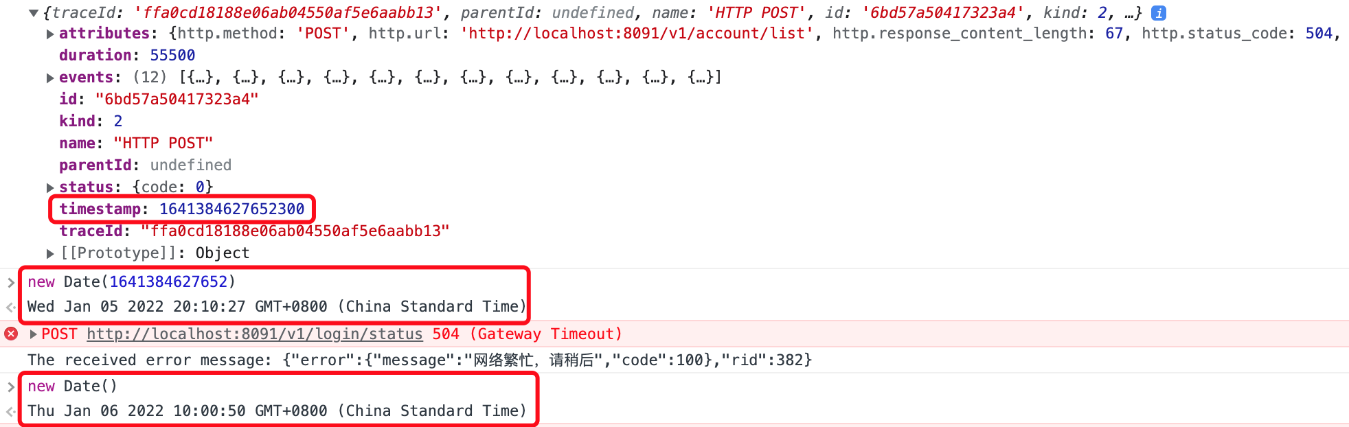 Incorret timestamps of XMLHttpRequestInstrumentation spans after system sleep on browsers ...