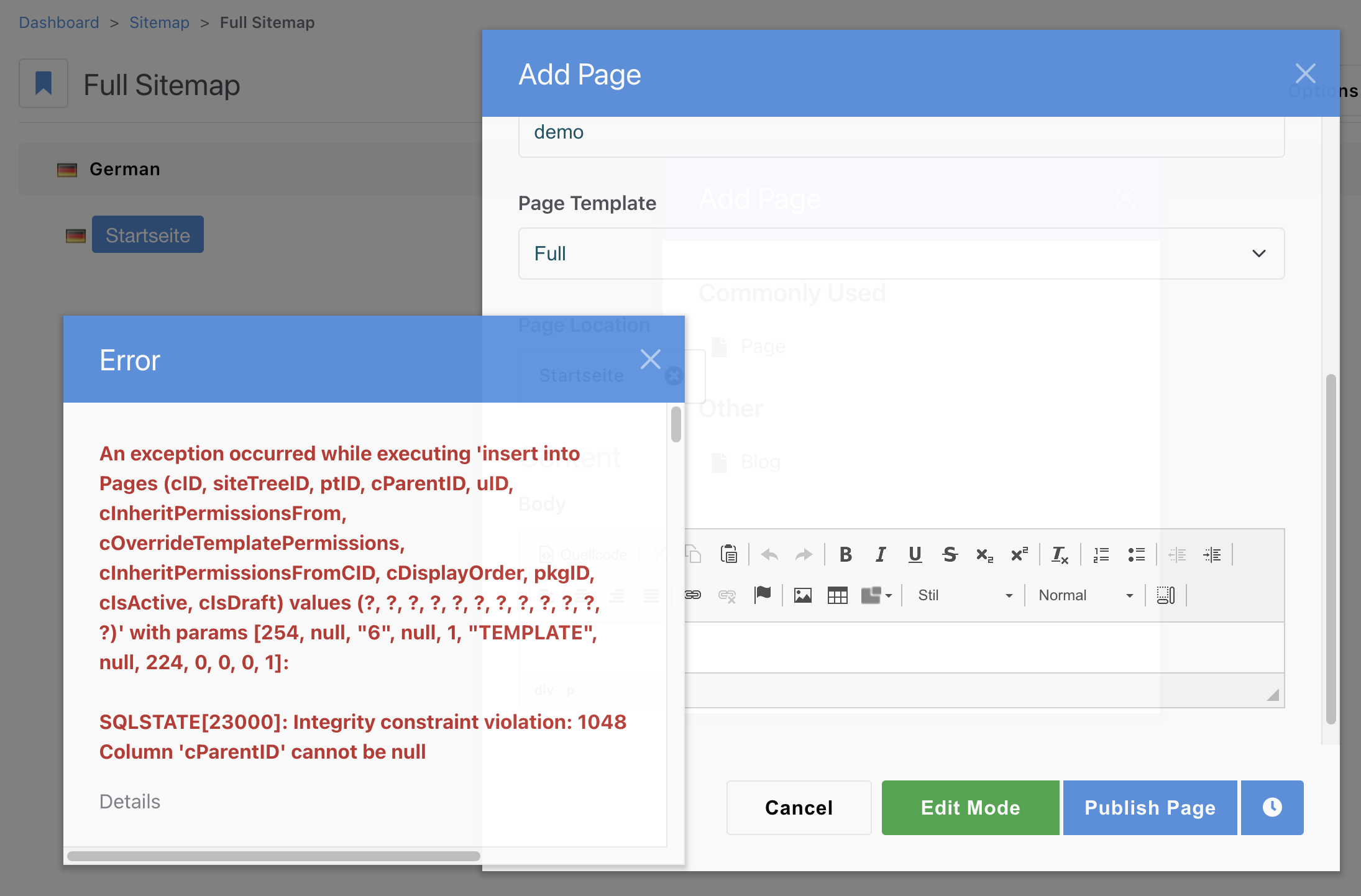 Attempt to read property "pThemeID" on null · Issue #10571 · concretecms/concretecms · GitHub