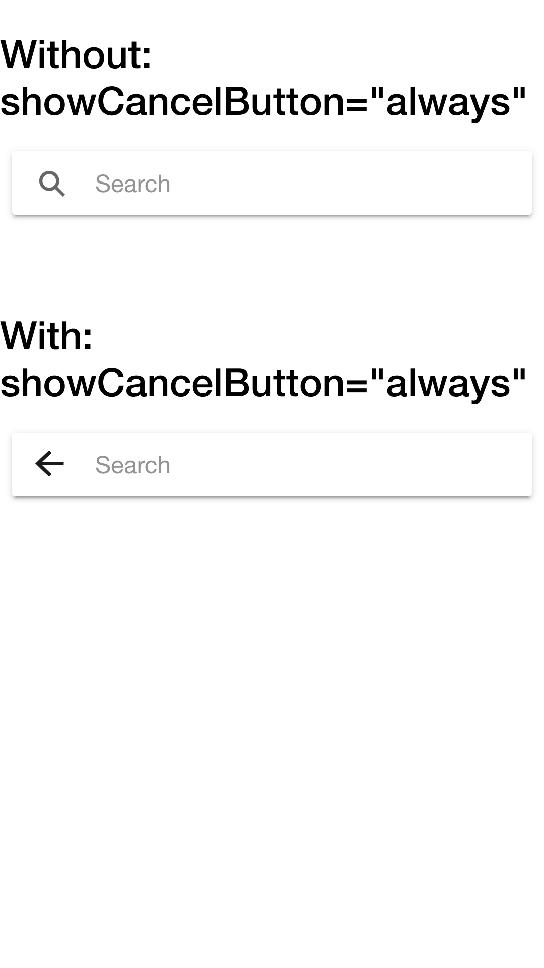 ion-searchbar tag not working correctly · Issue #21275 · ionic-team/ionic-framework · GitHub