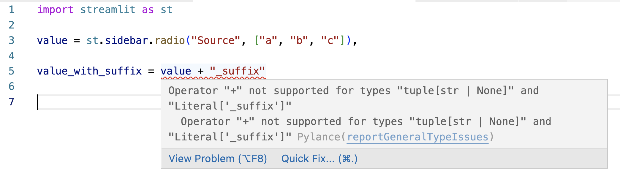 Return type of radio buttons should not be T, not Optional[T] · Issue ...