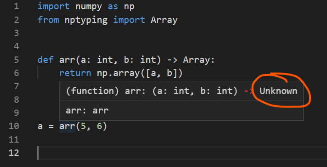 Should method autocompletion work in VScode? · Issue #7 · ramonhagenaars/nptyping · GitHub