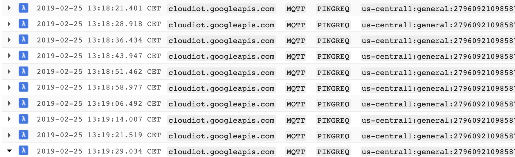 keepalive/heartbeat on google iot core · Issue #88 · GoogleCloudPlatform/google-cloud-iot ...