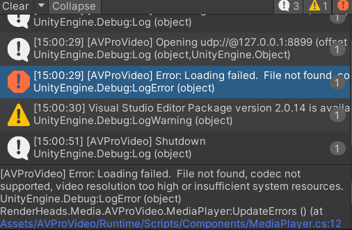 Streaming MPEGTS Video Received via UDP · Issue #1211 · RenderHeads/UnityPlugin-AVProVideo · GitHub