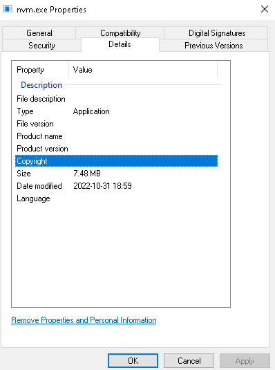 2022-12-07: File information, especially version number · Issue #897 ...