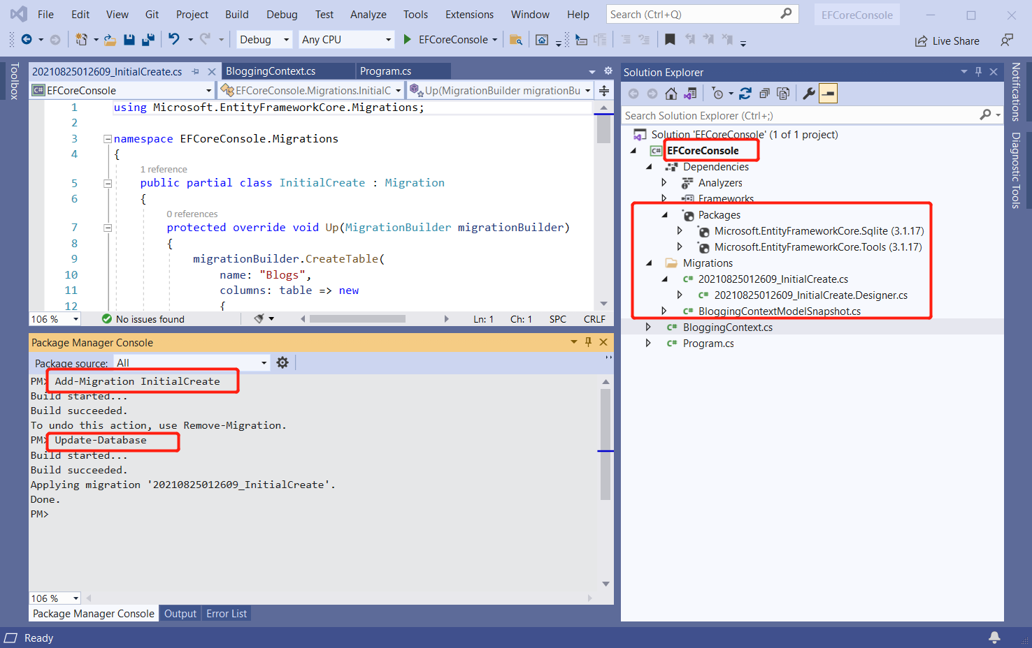 Can T Create Tables In Sqlite File · Issue 25694 · Dotnet Efcore · Github