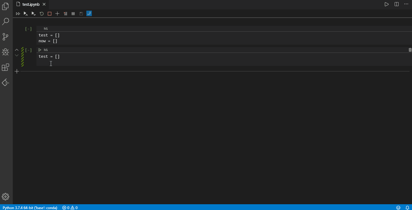 Autocomplete is erasing cell content · Issue #2746 · microsoft/vscode-jupyter · GitHub