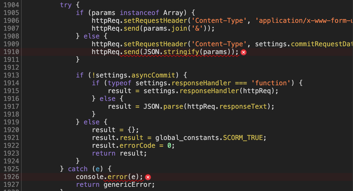 Error when offline · Issue #184 · jcputney/scorm-again · GitHub