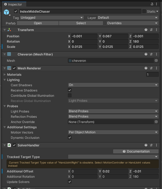 HandJointChaserExample sample uses deprecated tracking targets · Issue #10217 · microsoft ...