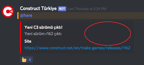 Yeni sürüm duyurularına görsel eklensin · Issue #7 · erenertugrul/construct-discord-bot · GitHub
