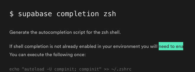 Some Text Is Not Visible In Cli Docs · Issue 13795 · Supabase Supabase · Github