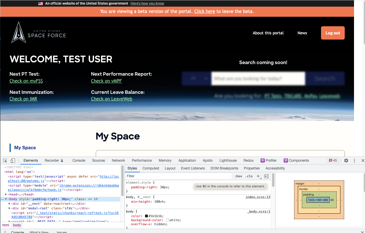 [fix] Modal element adds padding to the body element on page navigation · Issue #1898 ...