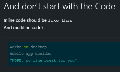 Markdown syntaxes that don't work on mobile app · Issue #906 · Automattic/simplenote-android ...