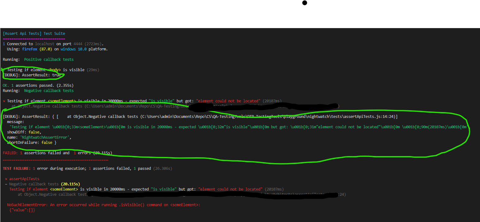 [Enhancement] Add documentation about callbacks in assertion API · Issue #2644 · nightwatchjs ...
