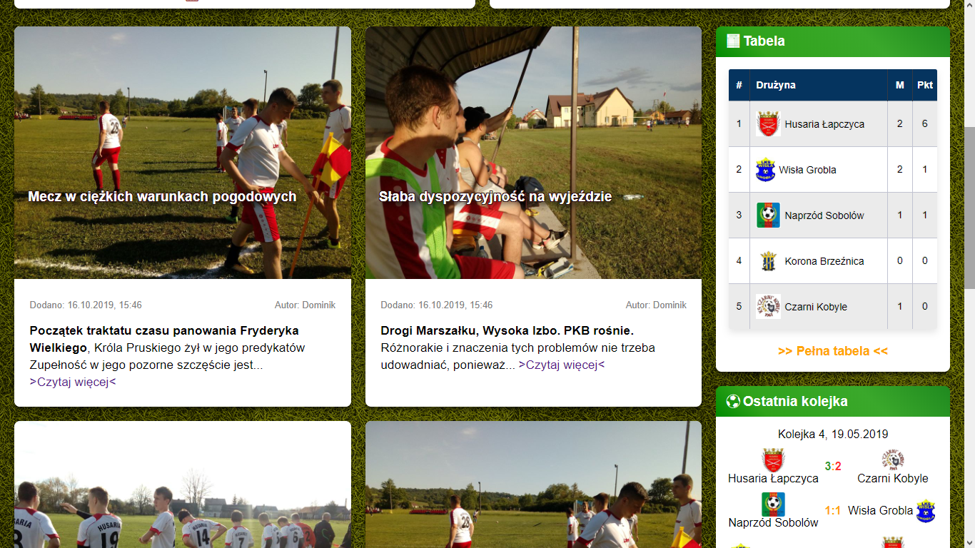 GitHub - zajzi7/Football_Portal: Football club website. An engineering ...