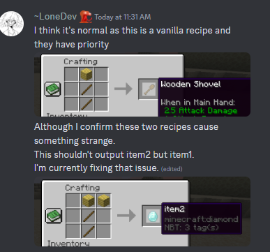 Issue with some recipes · Issue #2804 · PluginBugs/Issues-ItemsAdder ...