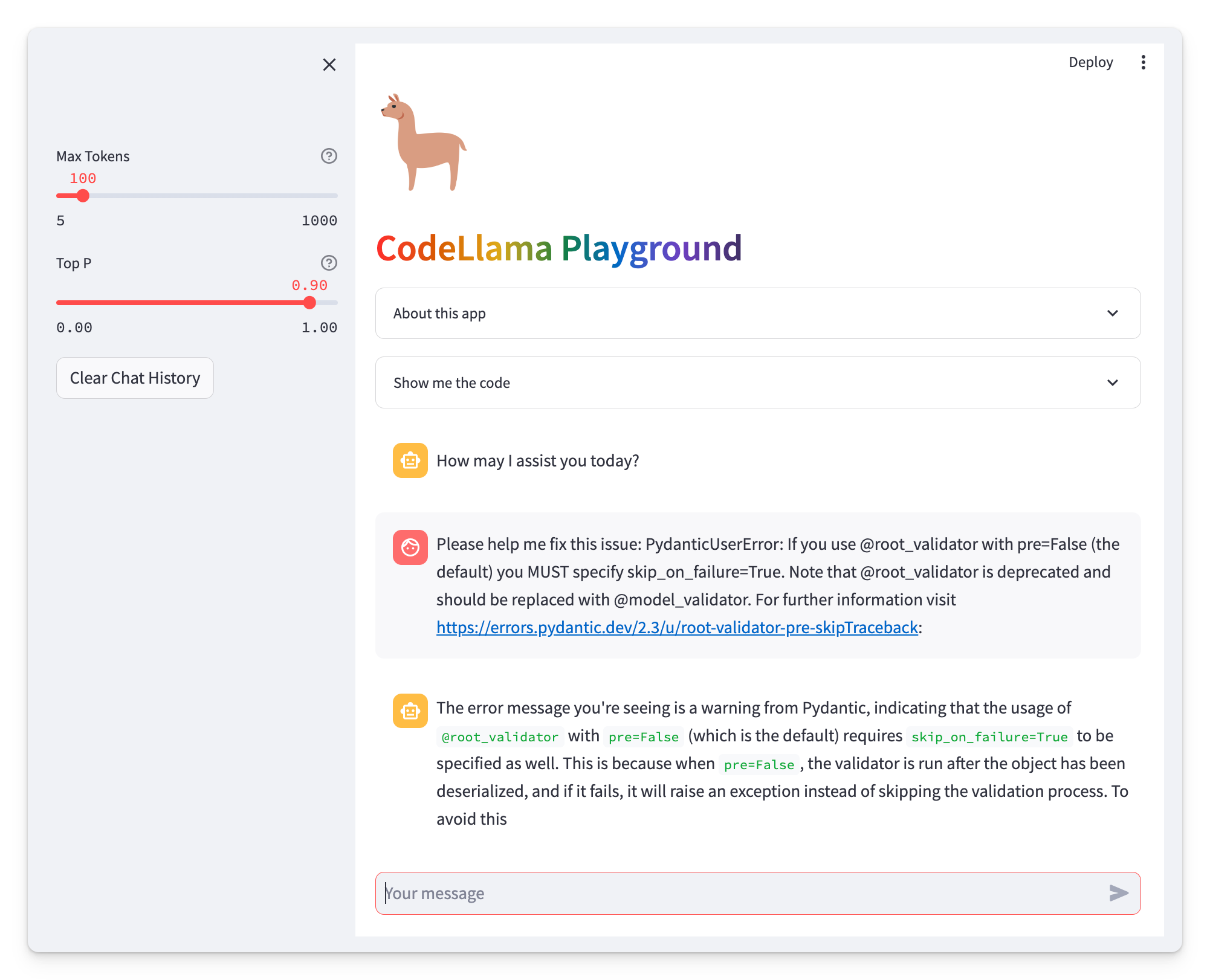 GitHub - CharlyWargnier/CodeLlama-via-DeepInfra