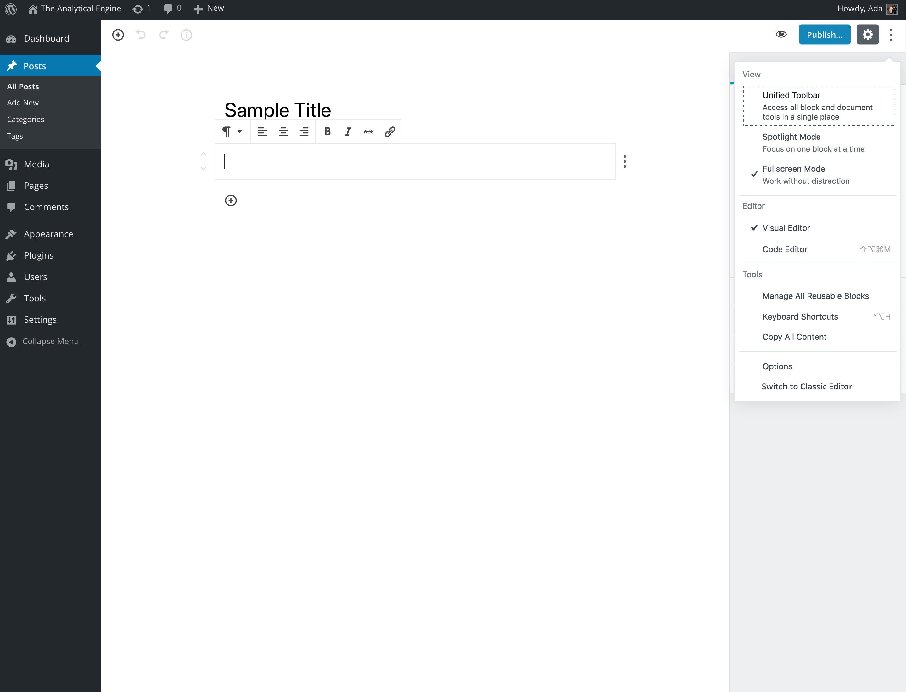 Allow choosing the preferred editor per user · Issue #9 · WordPress/classic-editor · GitHub