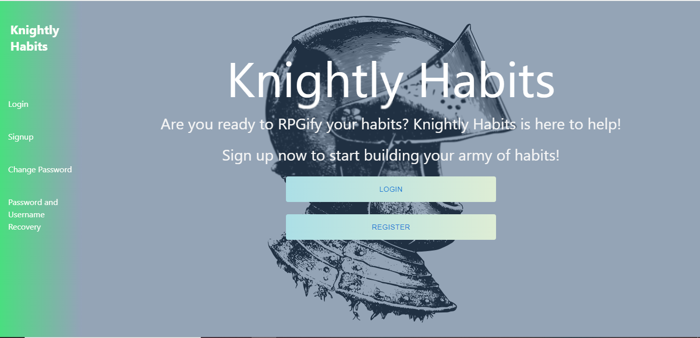 GitHub - BradleyHazel/Knightly-Habits-Frontend