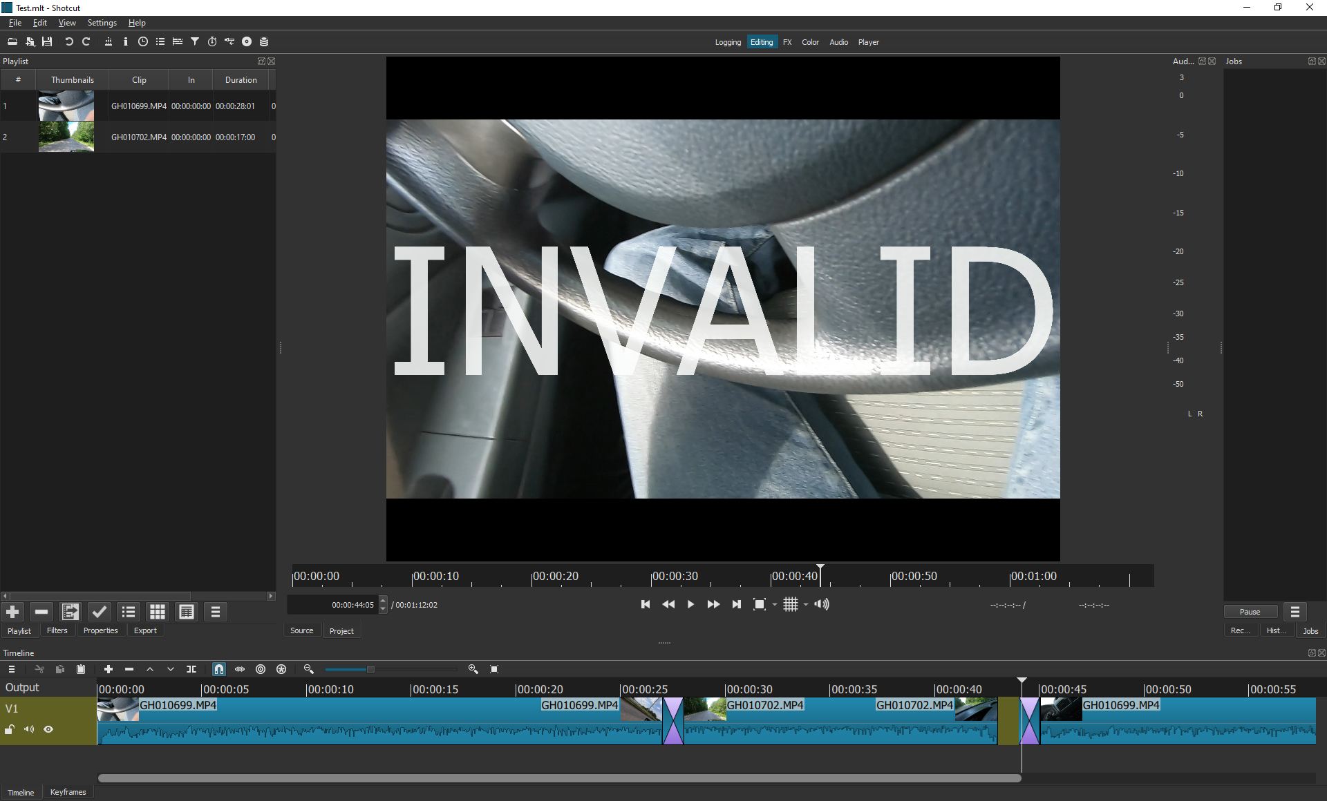 Transition invalid after gap removing · Issue #1154 · mltframework/shotcut · GitHub