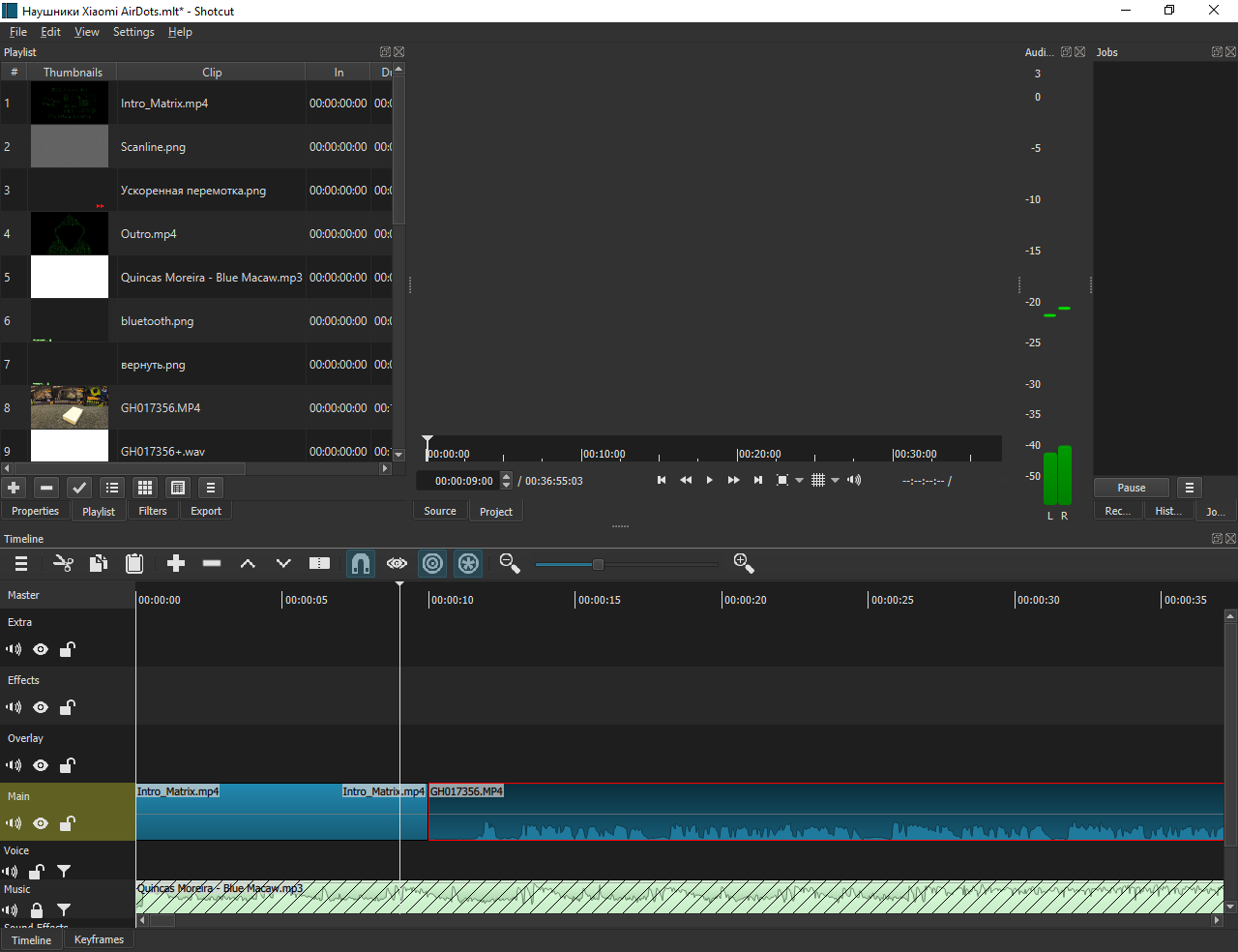 waveform not updated after making transition · Issue #781 · mltframework/shotcut · GitHub