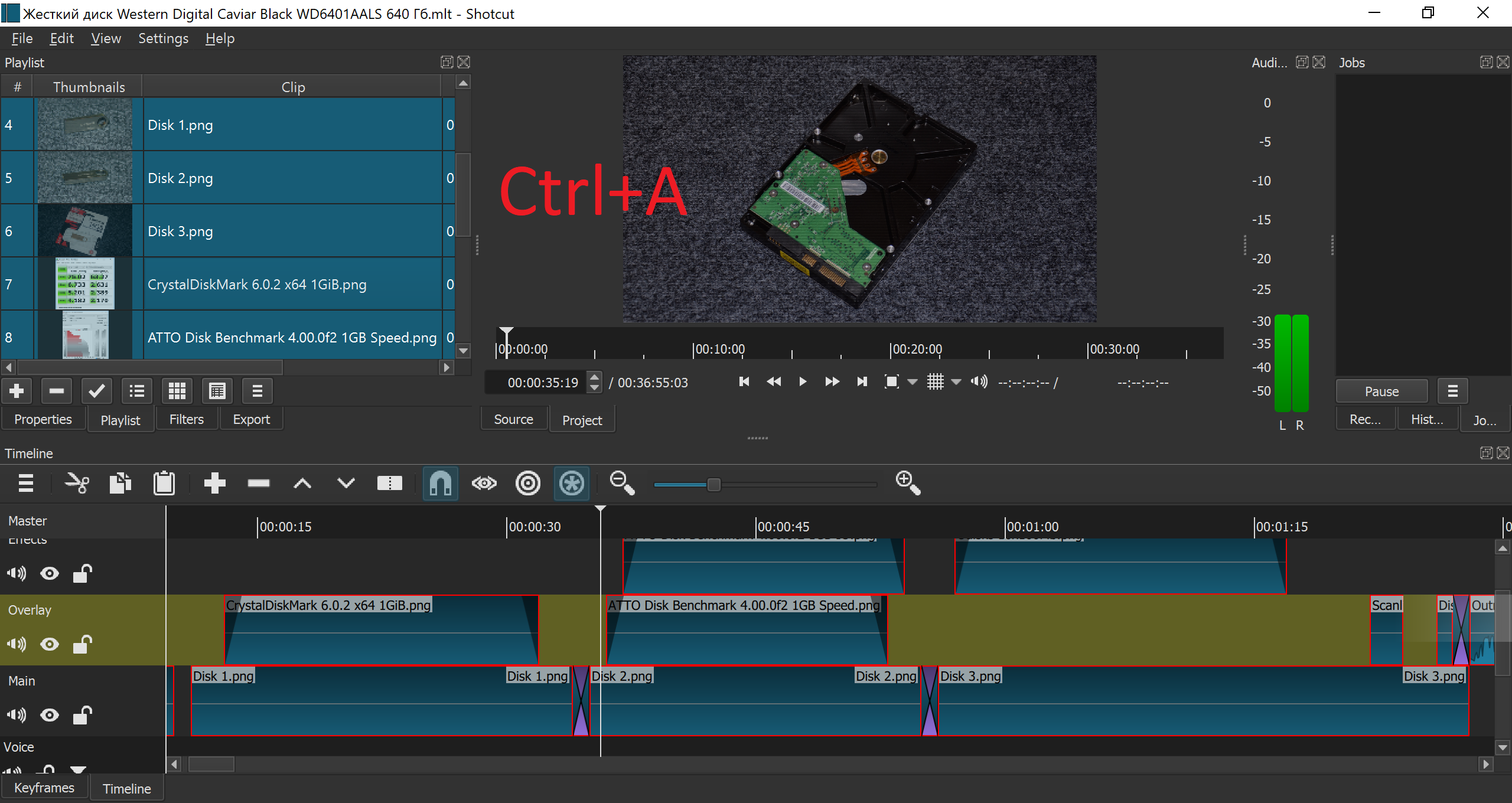 Ctrl+A bug · Issue #787 · mltframework/shotcut · GitHub