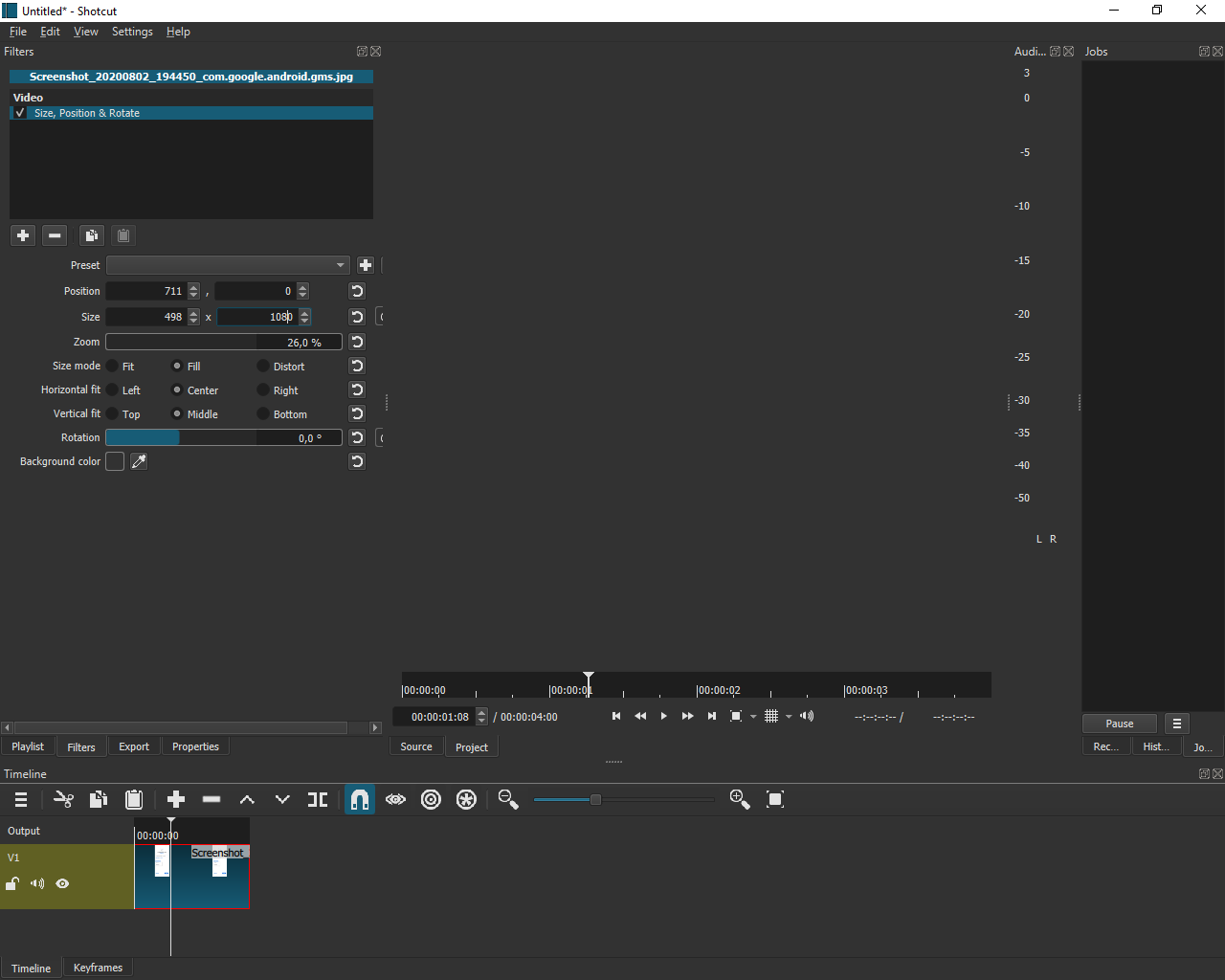 Size filter bug · Issue #946 · mltframework/shotcut · GitHub