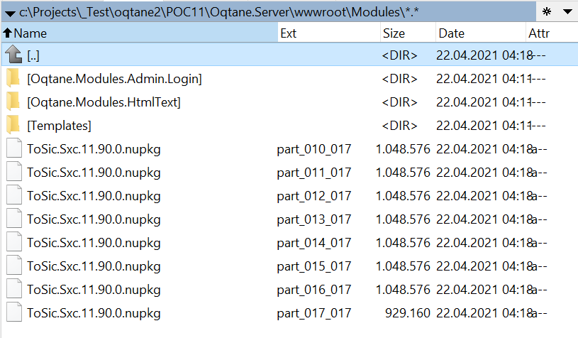 "File Upload Failed" in Module Management when uploading 17MB big module nupkg on Oqtane v2.0.x ...
