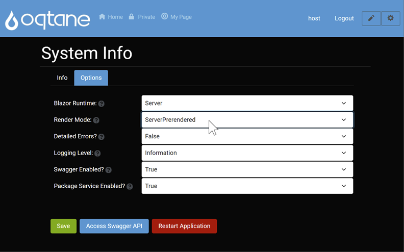 ServerPrerendered Oqtane 2.2 missing html output produced by dynamic components (themes, modules ...