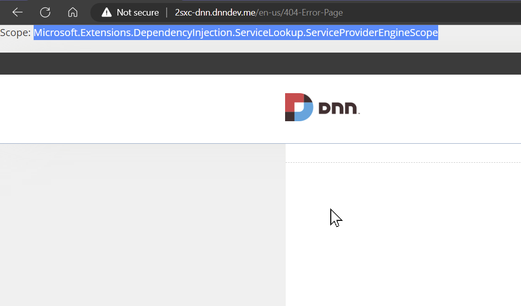 DI in Skin is throwing exception when used on 404 page · Issue #5540 · dnnsoftware/Dnn.Platform ...