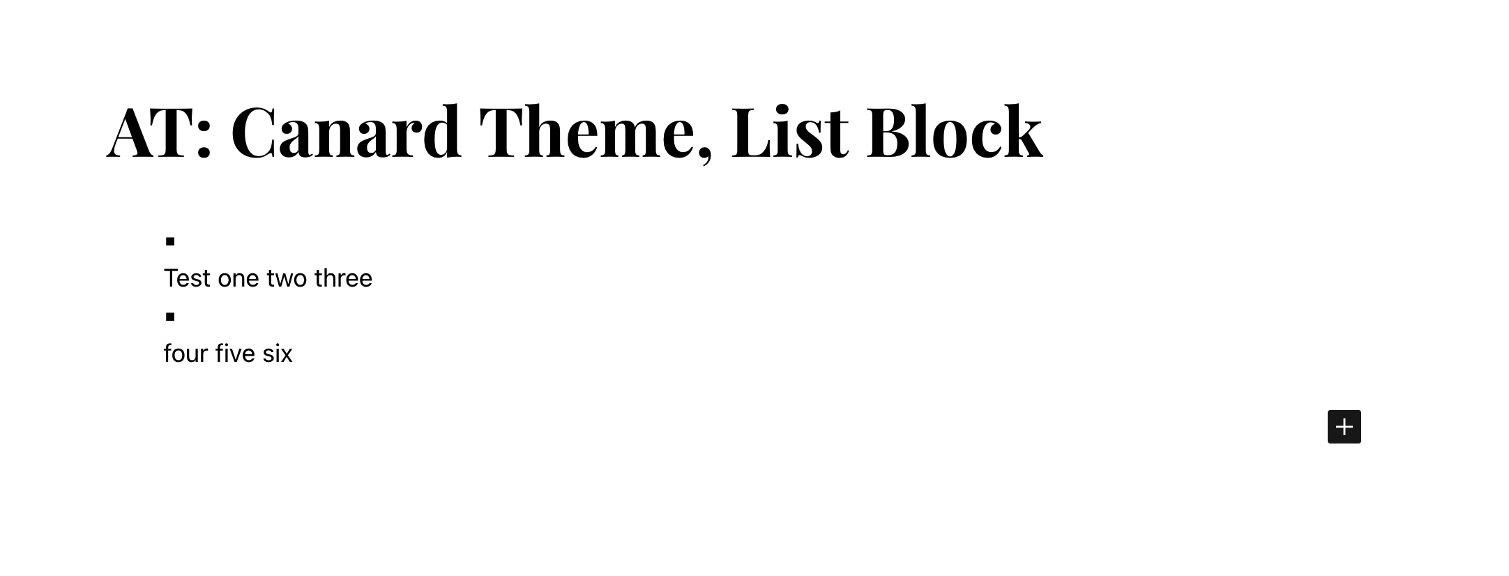 Canard: List block displaying incorrectly in the editor, but fine on the published site · Issue ...