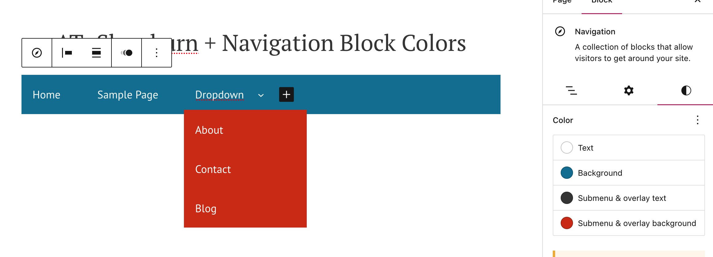Shawburn - [Block] Navigation - Submenu background color disappears on live site · Issue #6933 ...